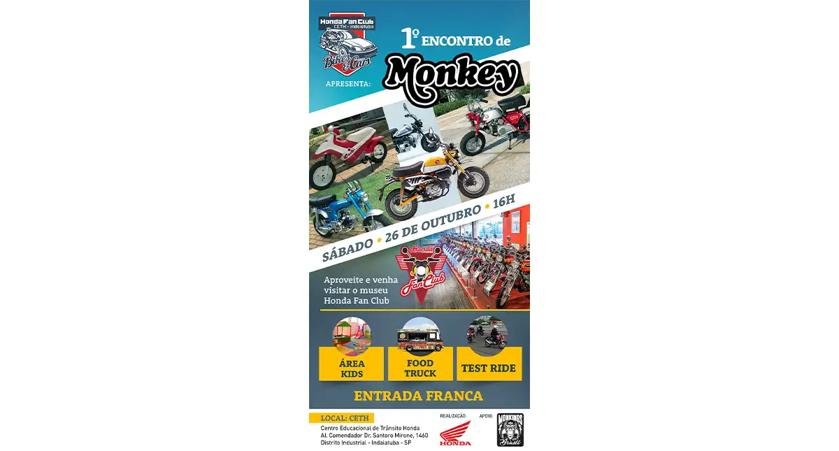 1º Encontro de Monkey: a festa das minimotos no CETH de Indaiatuba/SP ...